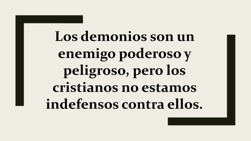 Demonios – Iglesia Bíblica en Punta Alta y Bahía Blanca